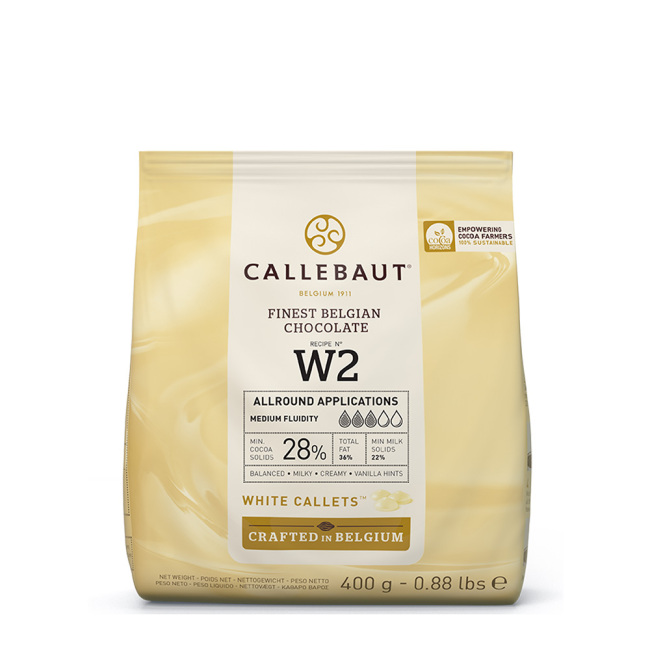 Callebaut Vit Choklad W2 - 400g